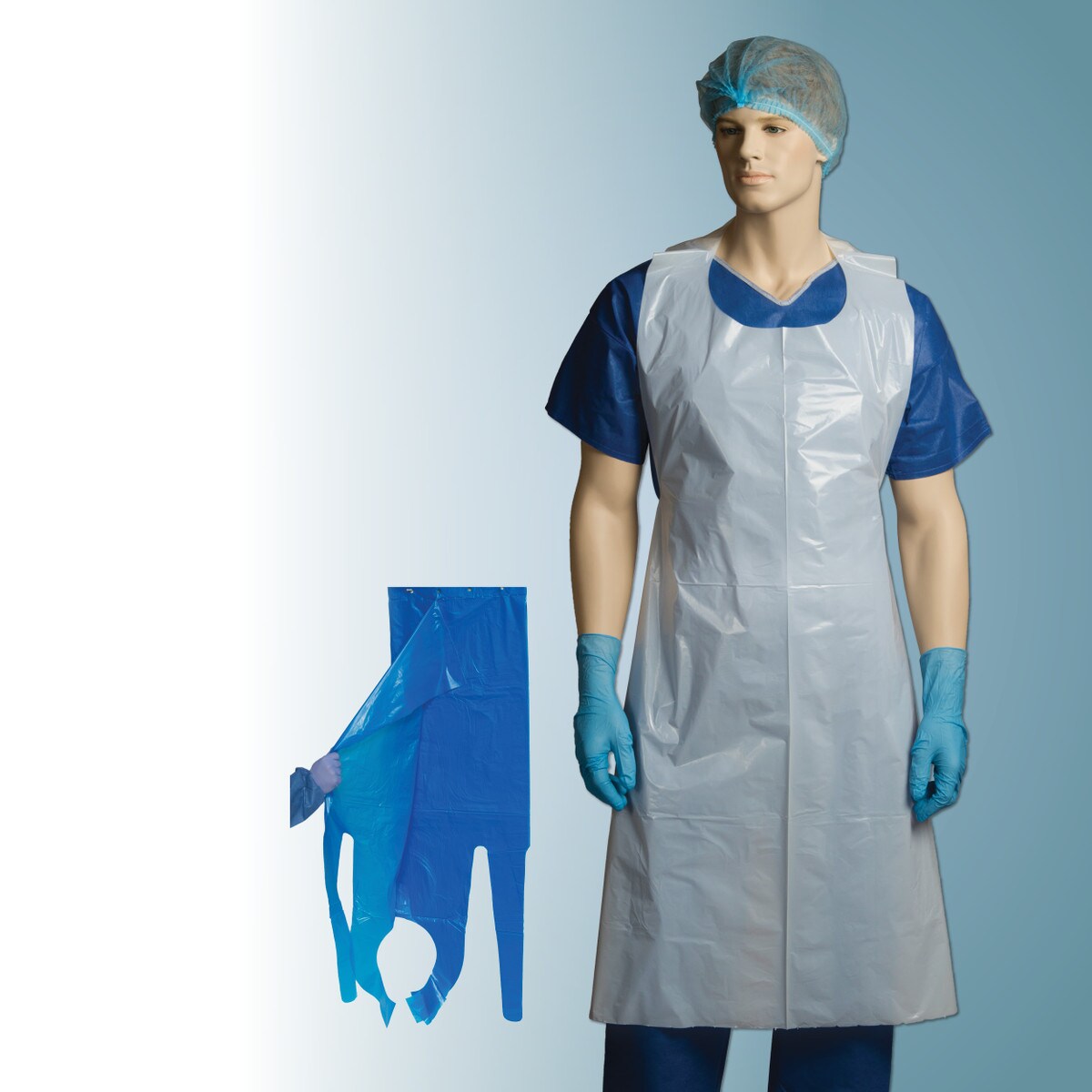 Disposable Aprons Blue - Everyday Supplies